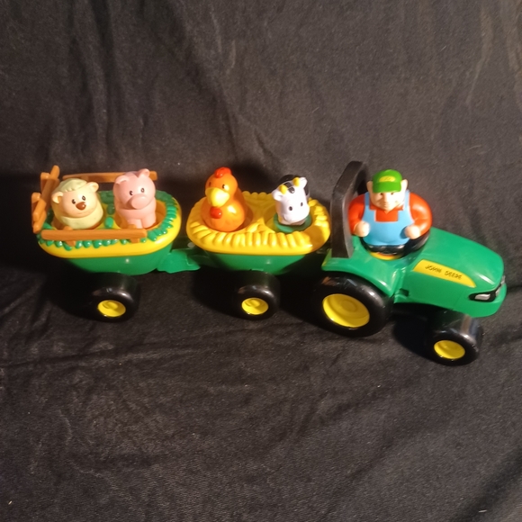 Toys | Toy John Deer Tractor With Animals | Poshmark